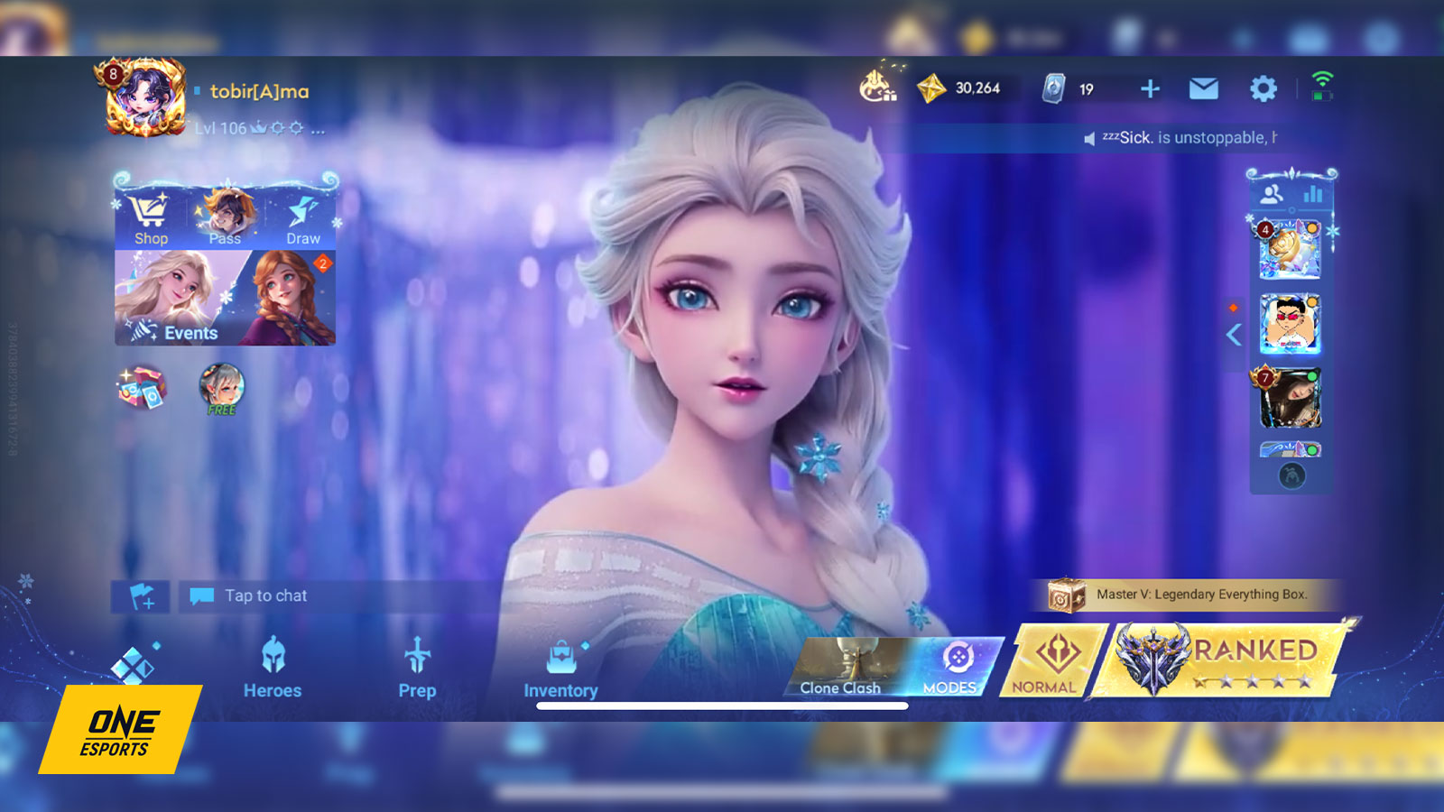 Honor of Kings x Frozen: Experience the magic by unlocking Snowventure skins for free! | ONE Esports