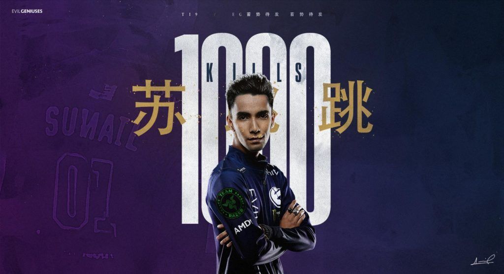 Evil Geniuses' Sumail is the first player to reach 1,000 kills at The ...