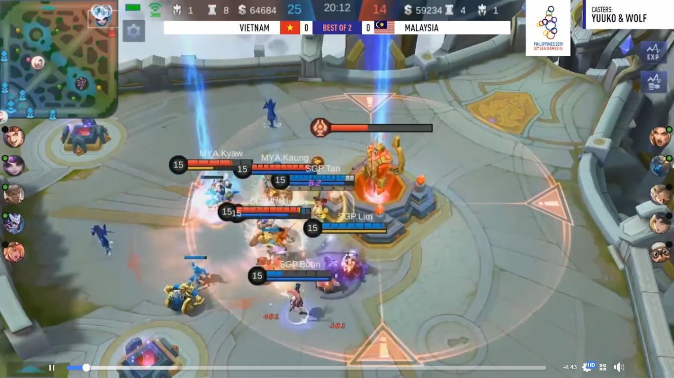 MLBB at SEA Games 2019 Day 1: Group Stage results | ONE Esports