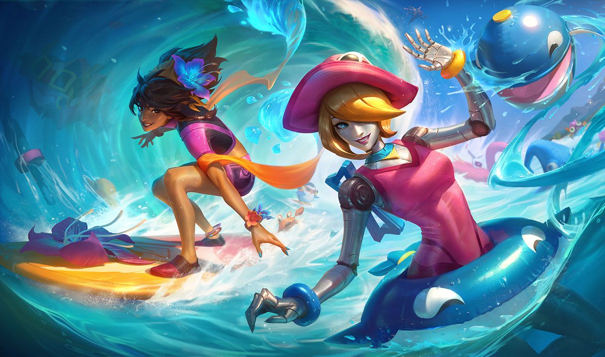 Here's our first look at League of Legends new Pool Party skins | ONE ...