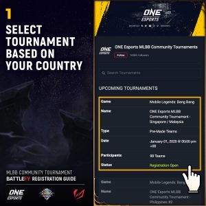 How to join a ONE Esports MLBB Community tournament | ONE Esports
