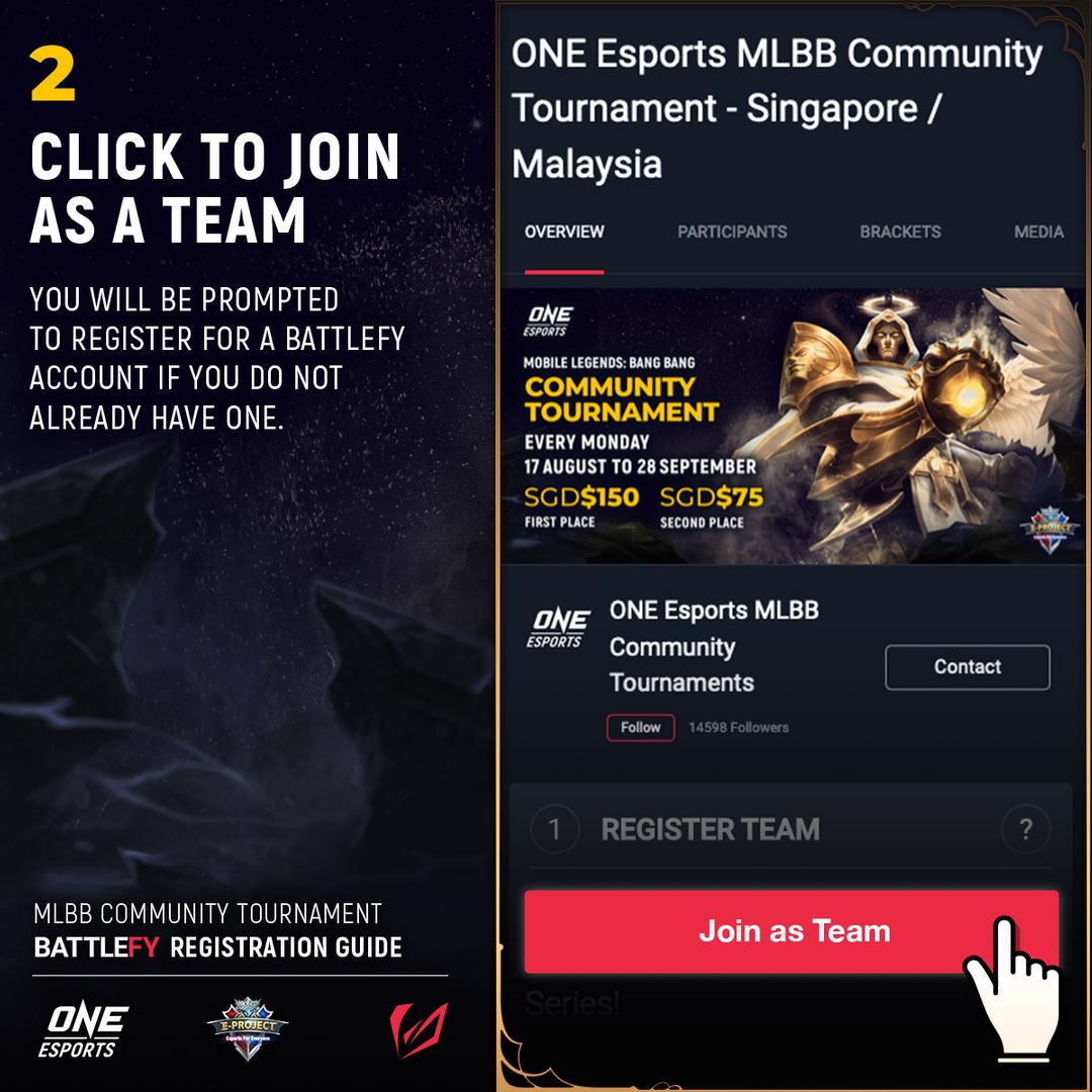 How to join a ONE Esports MLBB Community tournament | ONE Esports