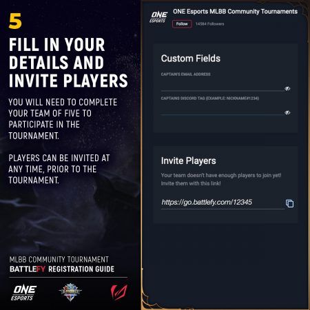 How to join a ONE Esports MLBB Community tournament | ONE Esports