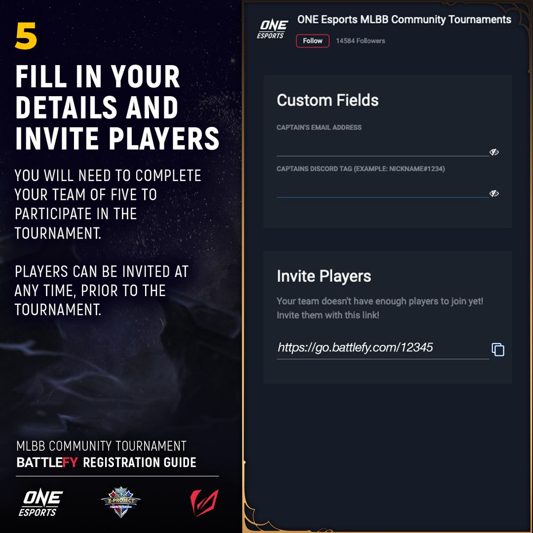 How to join a ONE Esports MLBB Community tournament | ONE Esports