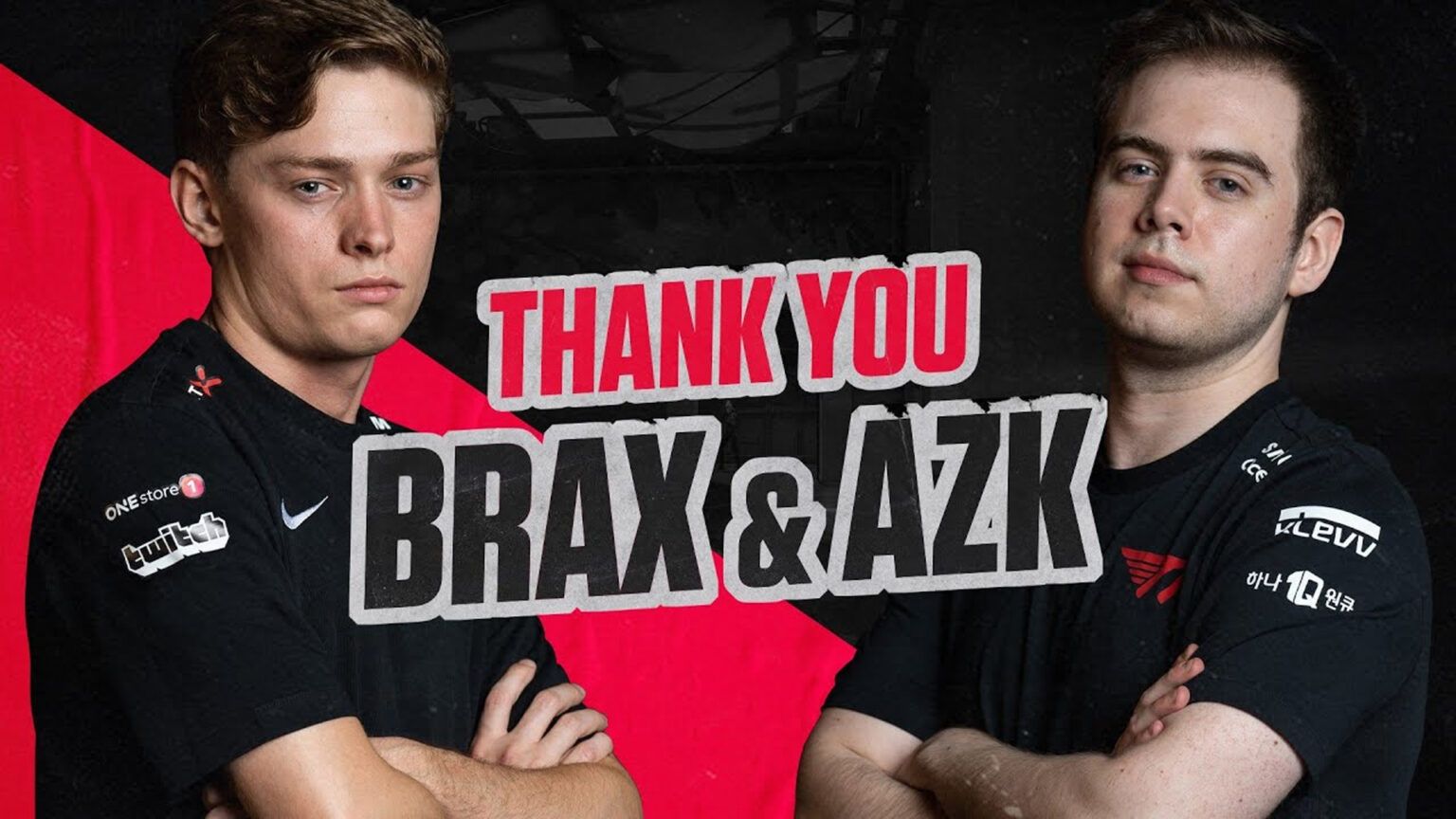 T1 release Brax and AZK | ONE Esports