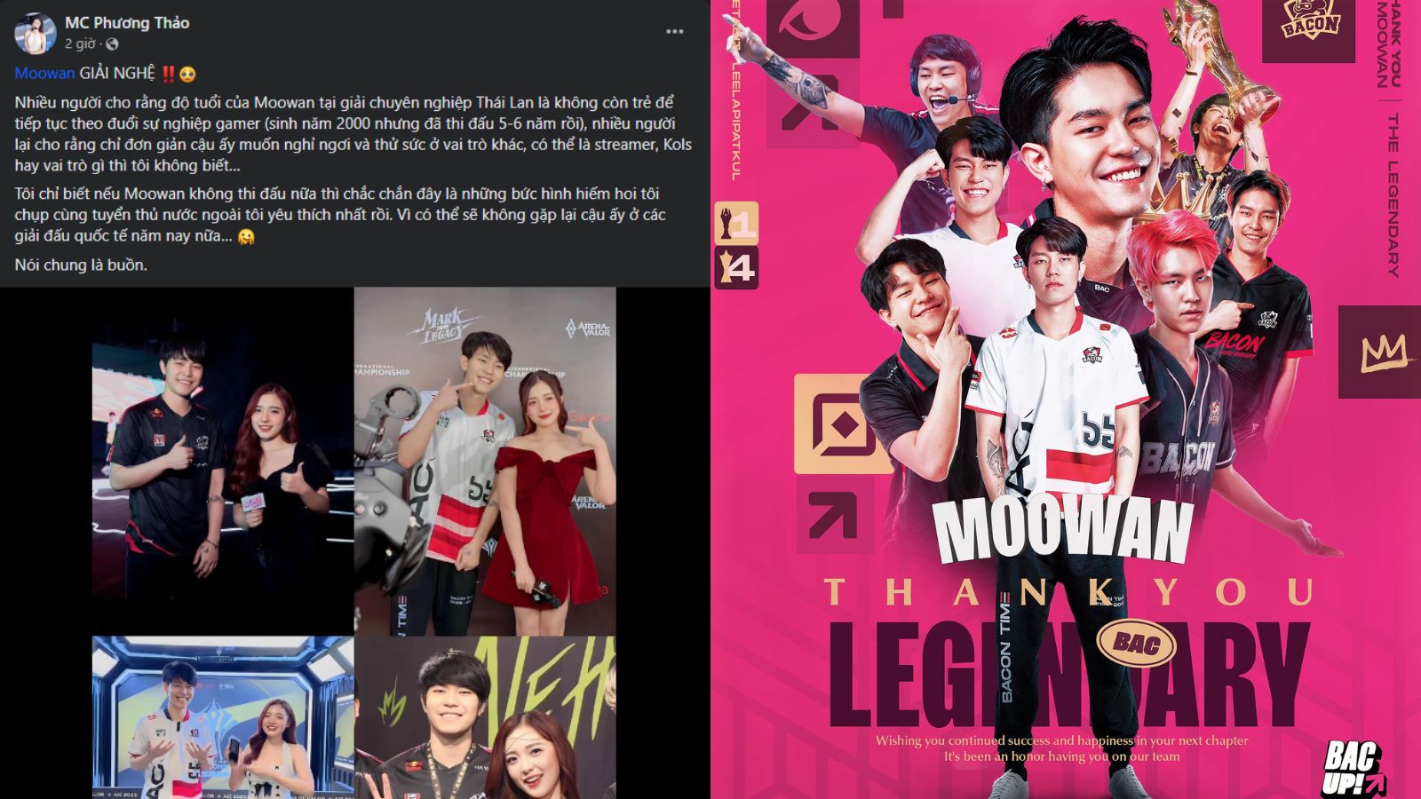 Liên Quân: BAC Moowan chính thức giải nghệ - ONE Esports Vietnam | ONE ...